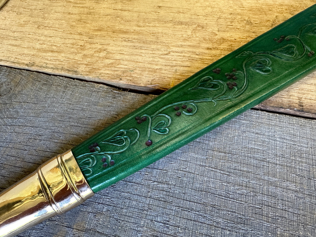 Decorated Medieval Sword Scabbard to suit an Albion Brescia Spadona ...