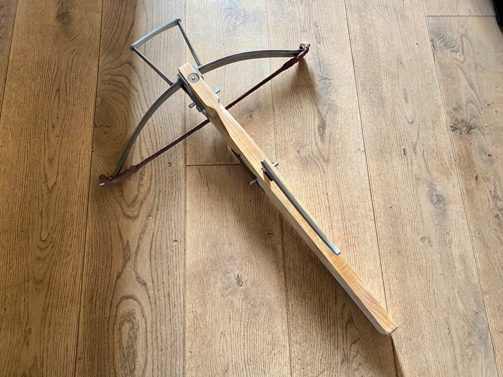 15thC Medieval Munition Crossbow with bow irons - Tod's Workshop