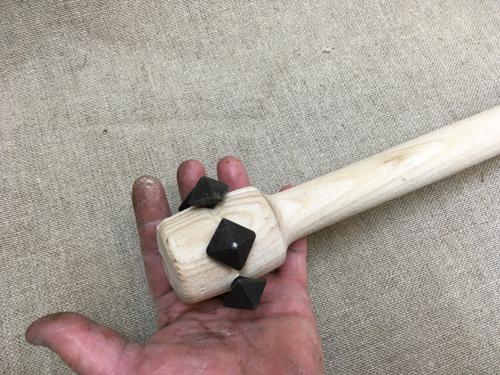 Large 6 Stud lead weighted Medieval maul - Tod's Workshop